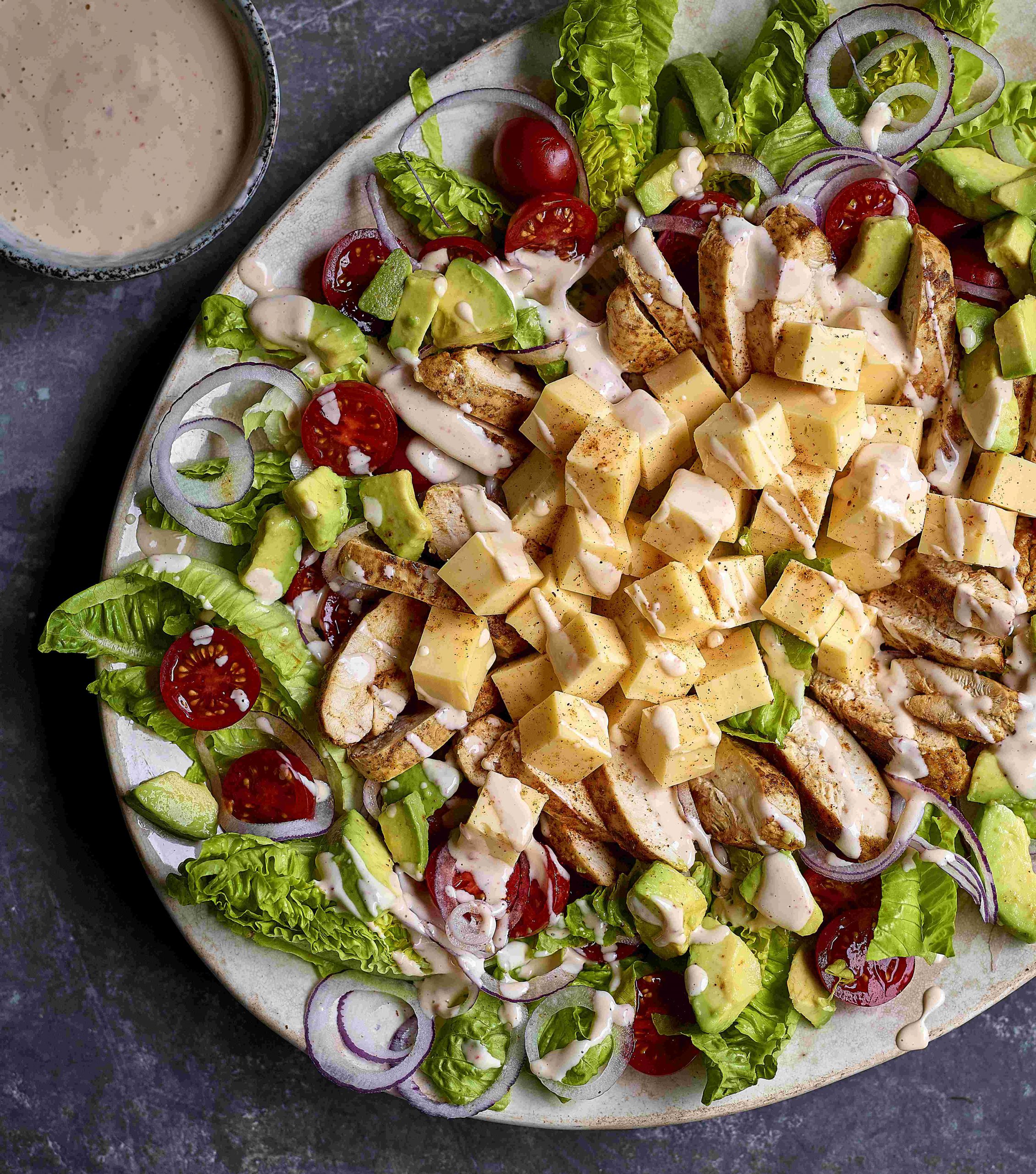 Recette Salade de poulet tex-mex au Val-Dieu